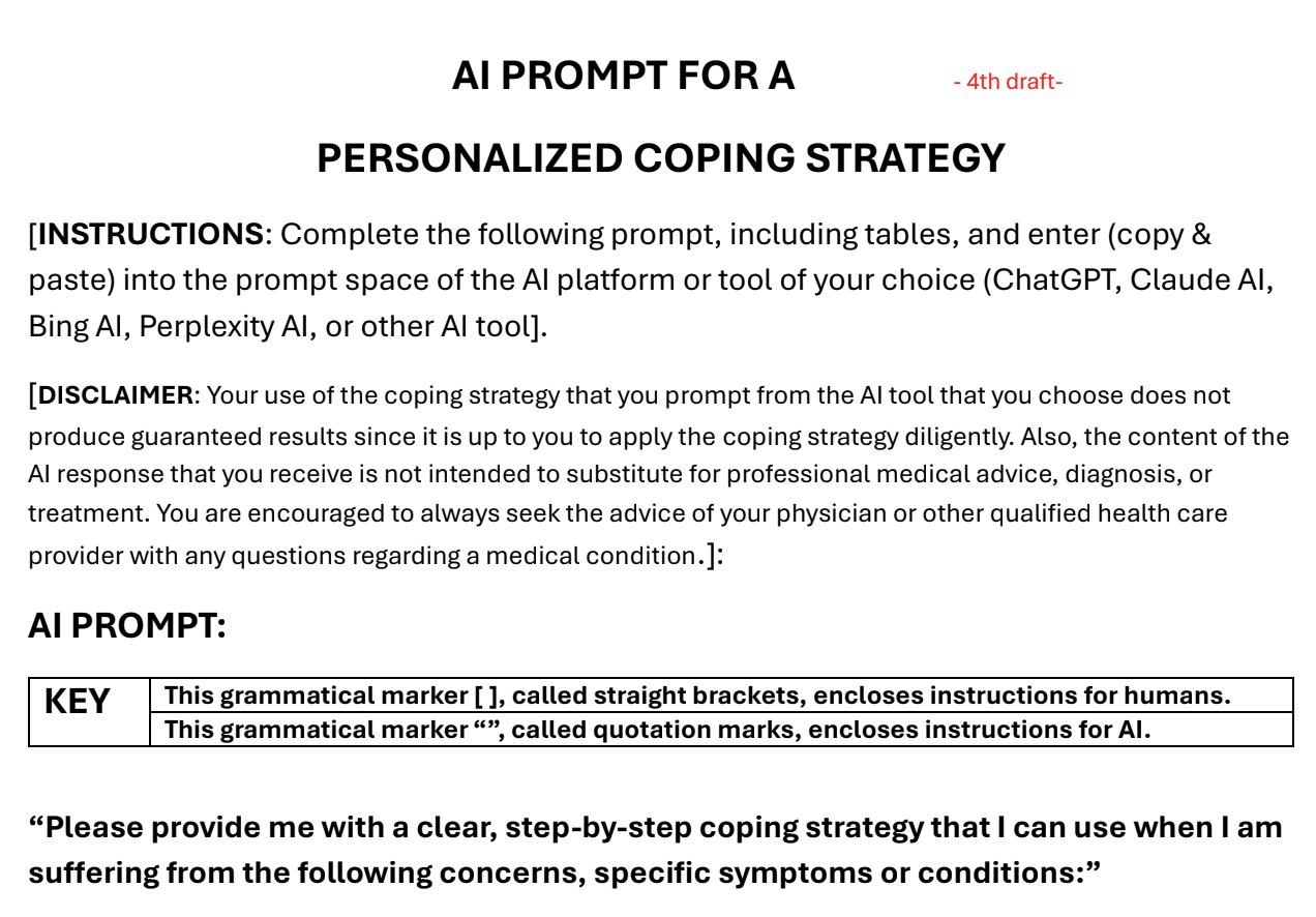 AI Prompt for a Personalized Coping Strategy – Coping Skills Apps ...